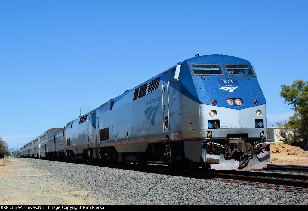 AMTK 821 Train #5 WB California Zephyr